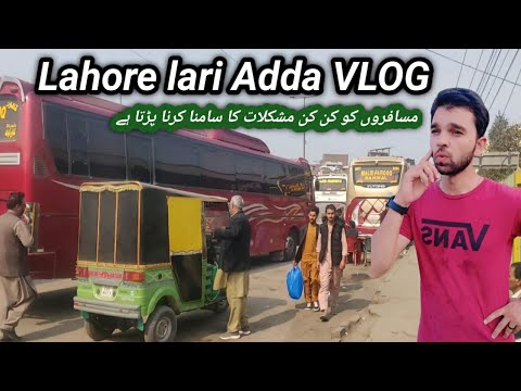 Lahore lari adda Vlog (lahore bus stand)#bus - YouTube