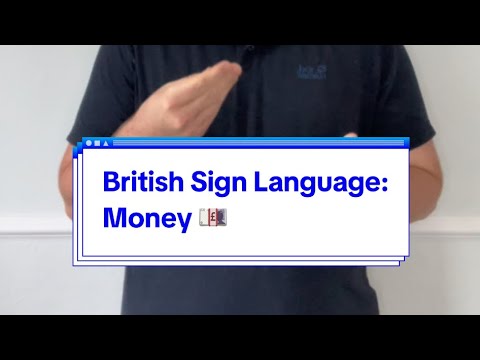 British Sign Language- Money 💷 - YouTube