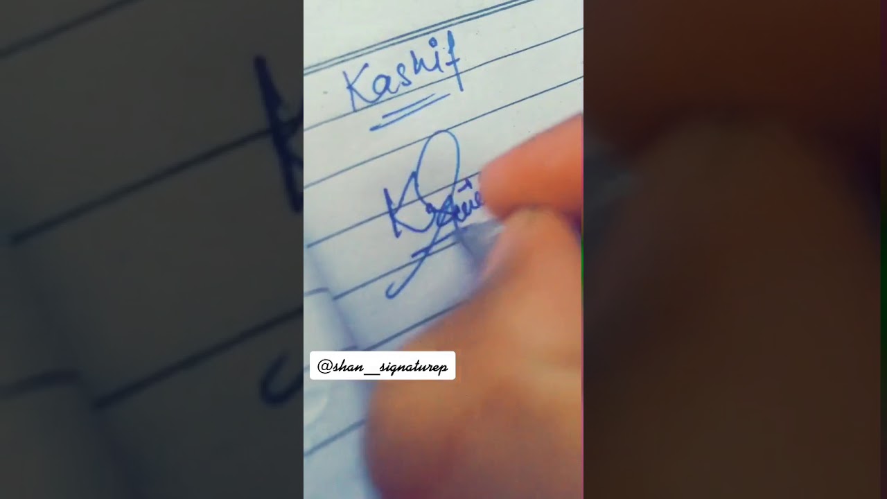Signature for kashif - YouTube