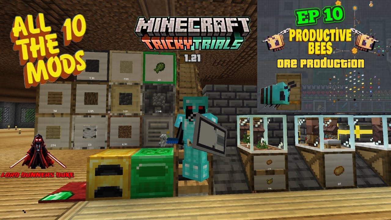 Minecraft “All the Mods 10: "Productive Bees!” Ore Production with Bee ...