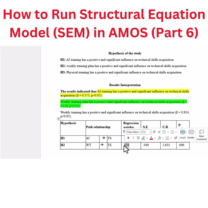 How to Run Structural Equation Modelling (SEM) Analysis Using AMOS ...