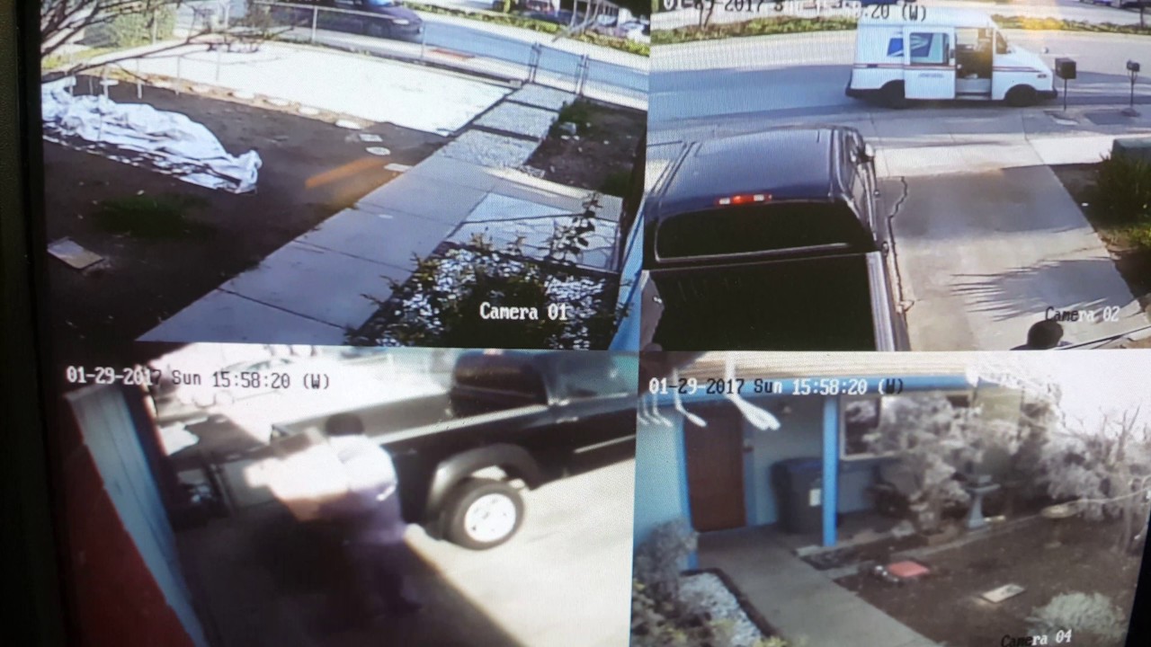 USPS Throwing package over gate - YouTube