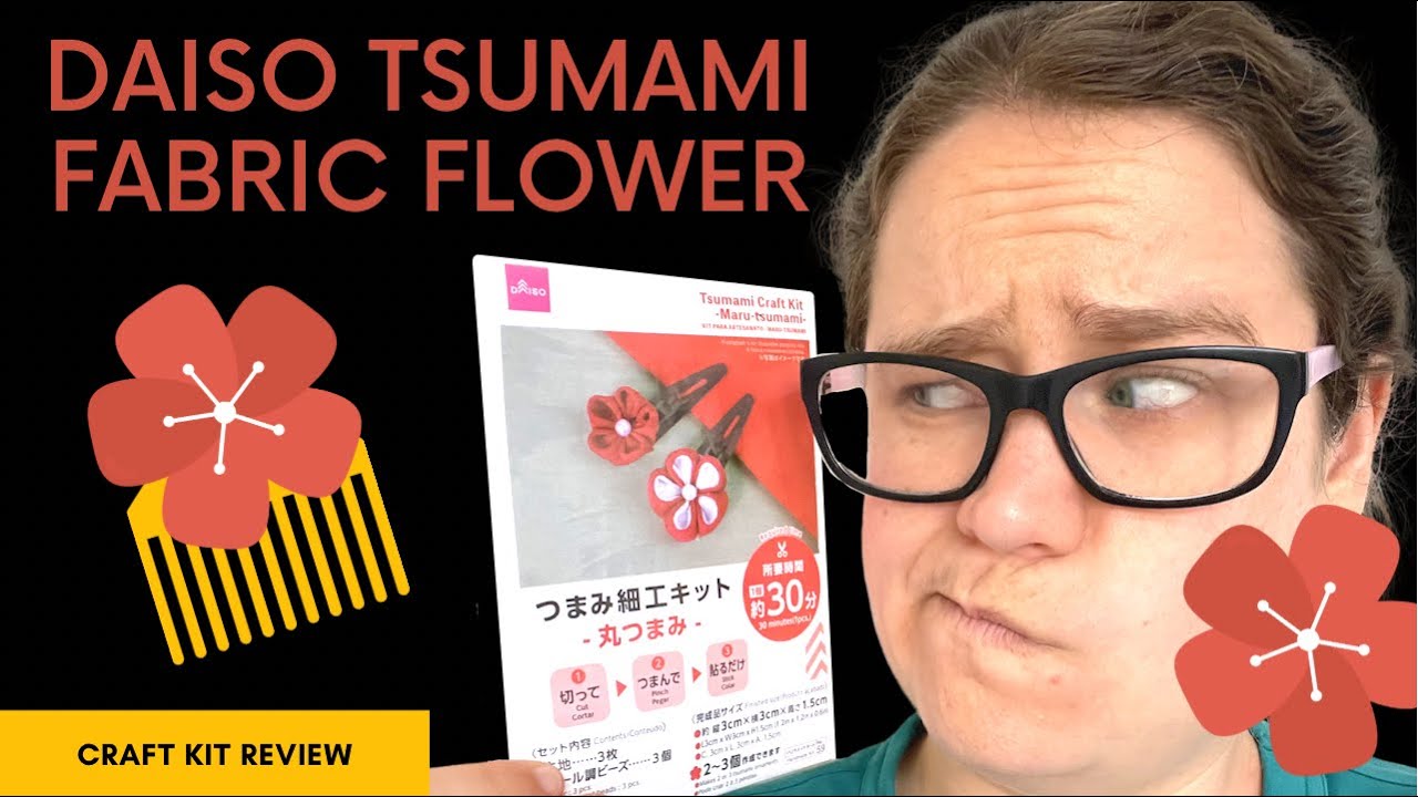 Review: Daiso Craft Kit: Fabric Flowers (tsumami) - YouTube