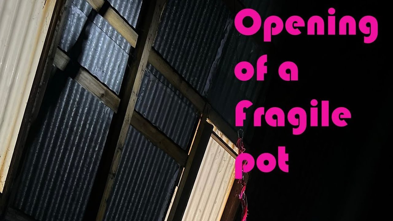 The CLOSING Opening of a Fragile Pot - YouTube