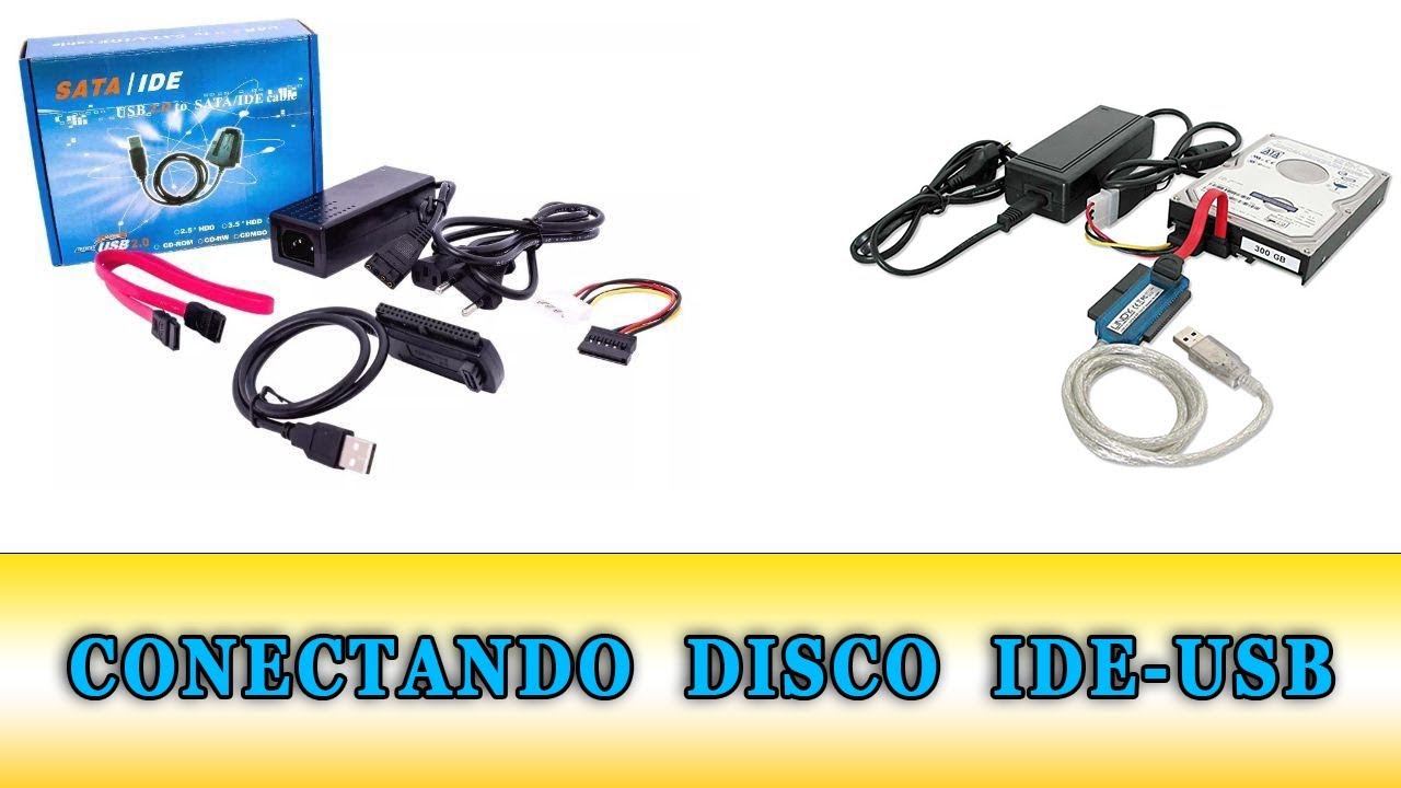 CONVERTIDOR PARA DISCO IDE/SATA A USB SIN GABINETE - YouTube