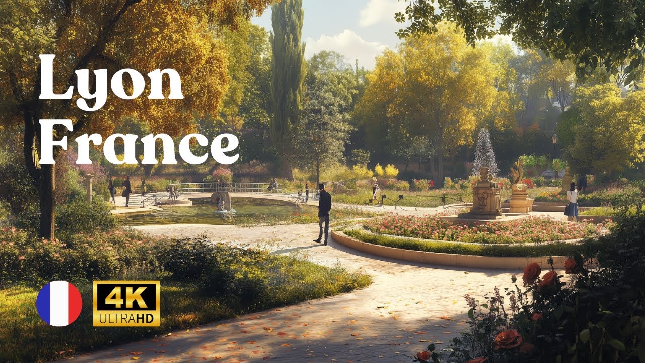 Lyon's Central Park | Parc de la Tête d'Or | Sunny Autumnal Walking ...