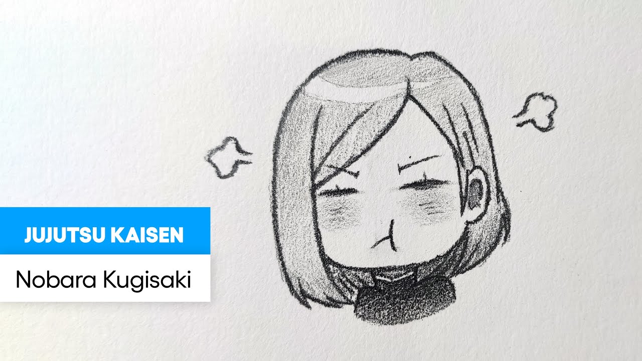 How to draw Chibi Nobara Kugisaki - Jujutsu Kaisen Easy Drawing ...