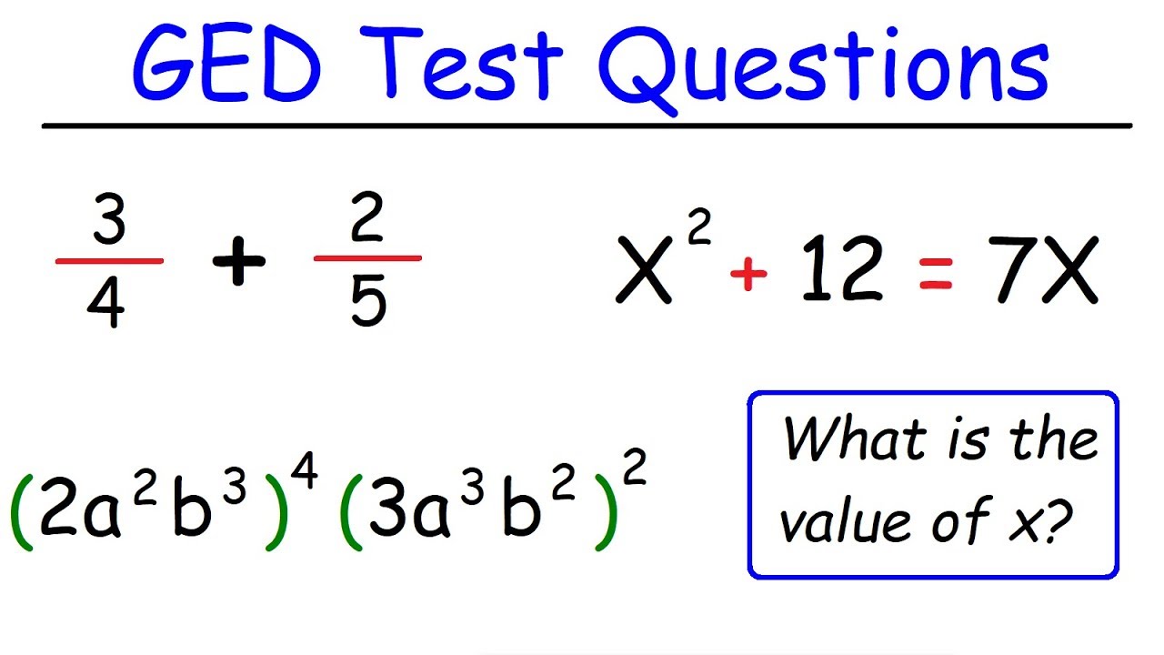 GED Test - YouTube