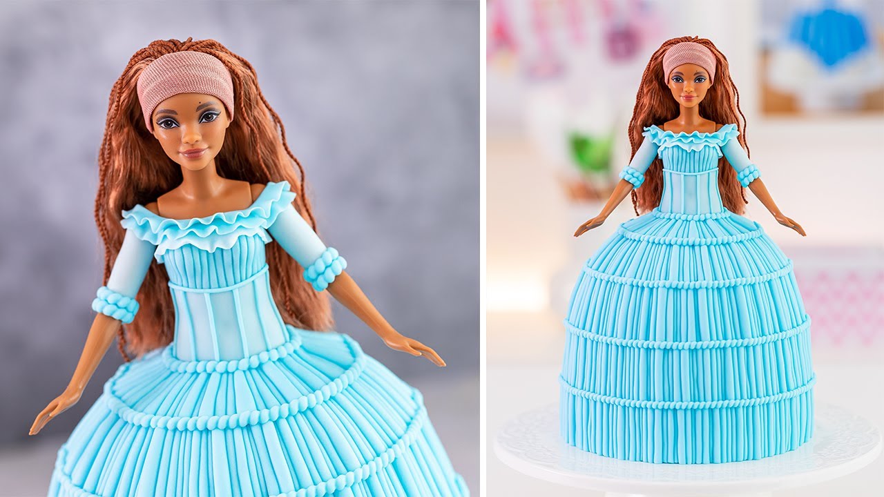 The Little Mermaid (Live Action) PRINCESS Ariel Doll Cake 🫰🏻 - YouTube
