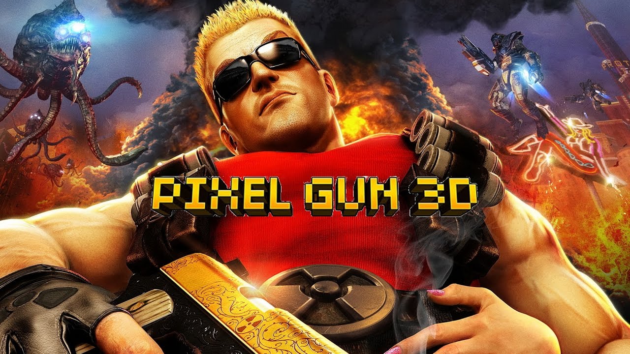 Pixel gun 3d créer duke nukem - YouTube