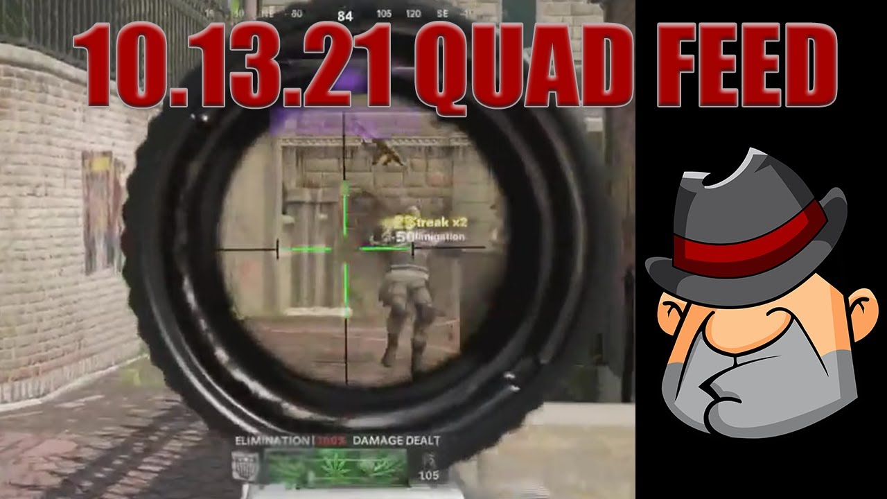 10.13.2021 QUAD FEED of Warzone, Call of Duty Cold War, Apex Legends, and Splitgate Gameplay ...