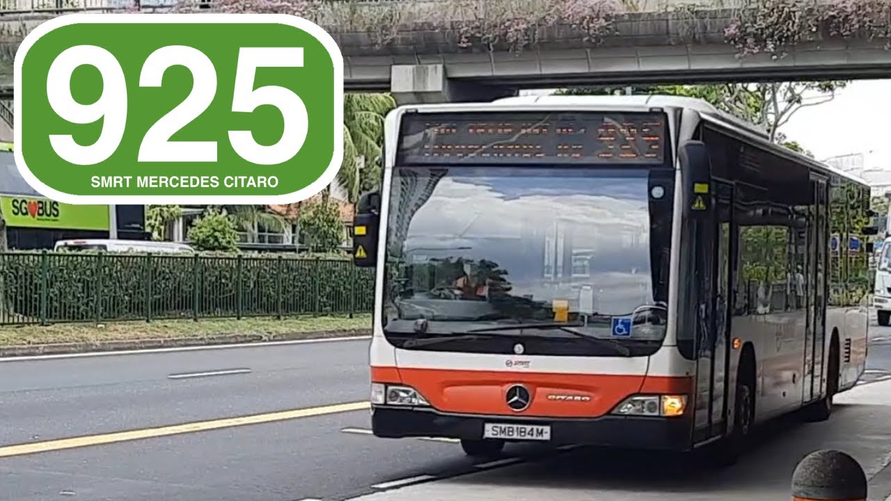 [SMRT] Mercedes Benz Citaro on 925 | SMB184M - YouTube