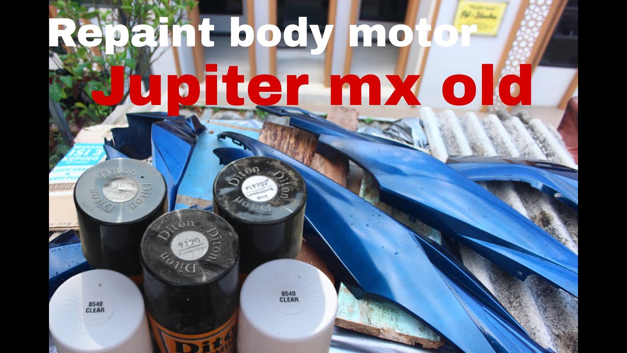 Cat body motor jupiter mx old pilok lembayung blue #jupiter #repaint # ...