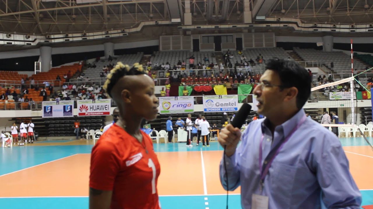 Jane Wacu, the Kenyan stter speaking after they won the bronze medal at ...