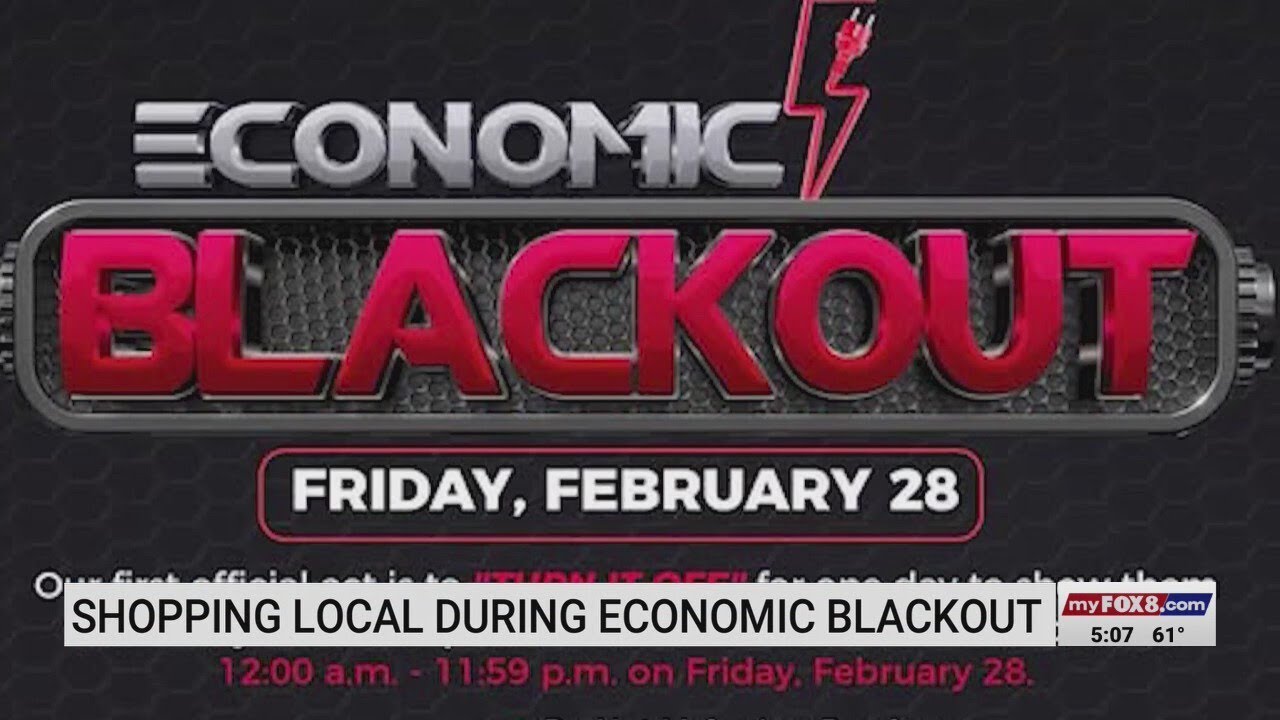 Supporters of Blackout Friday support Triad businesses - YouTube