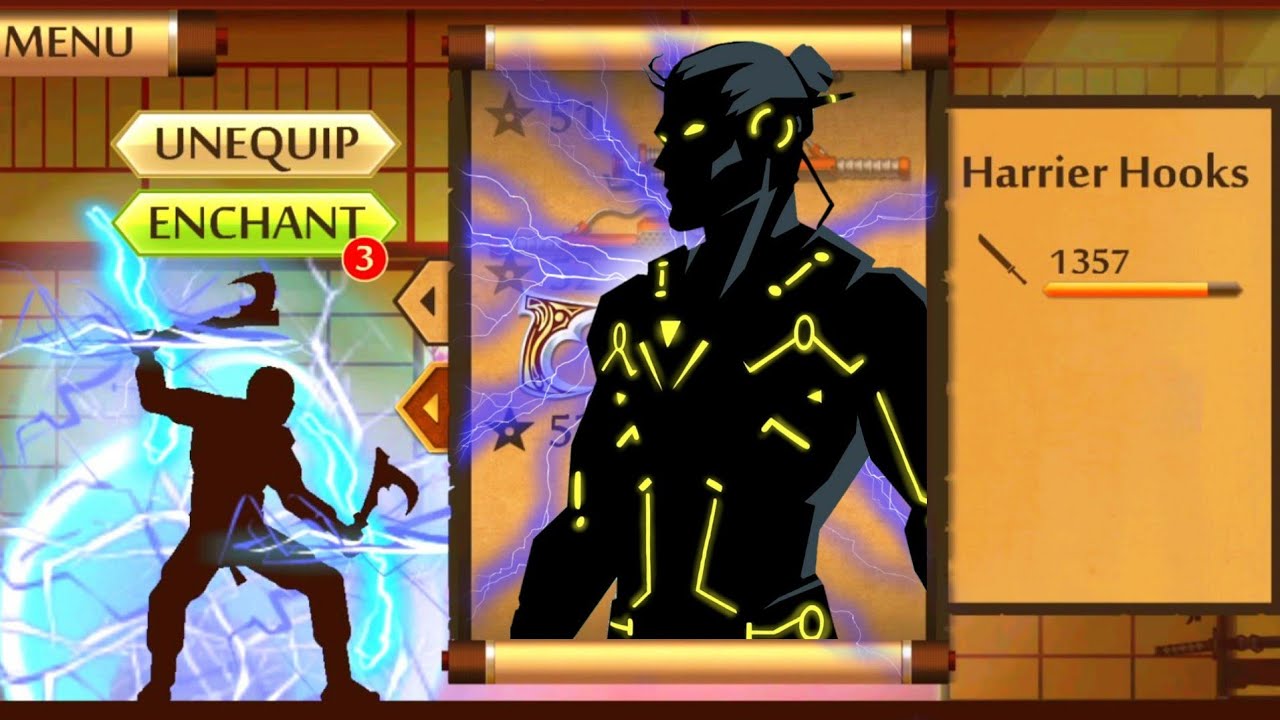 Shadow Fight 2 The Most Powerful Shadow with Super Electric Power - YouTube