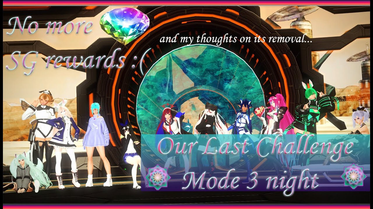 PSO2: Our last Challenge mode 3 Night - YouTube