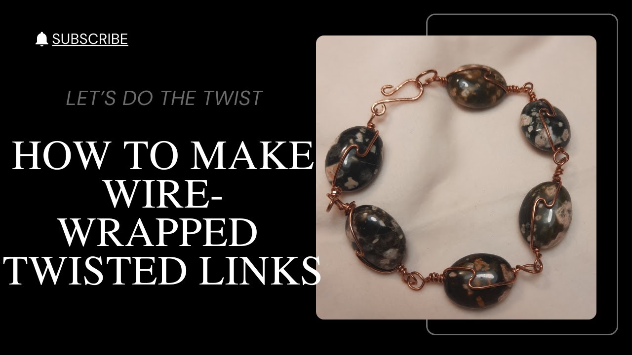 how to make a wire wrapped twisted link - YouTube