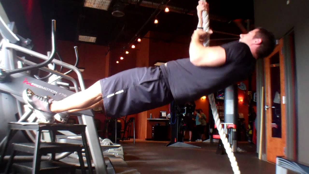Elevated Plank Rope Climb - YouTube