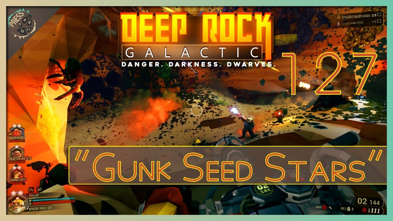 Deep Rock Galactic - E127 - Gunk Seed Stars | Splitscreen Driller and ...