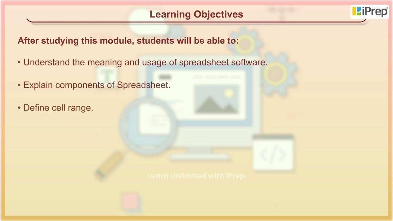 Objectives - Electronic Spreadsheet-Excel | Electronic Spreadsheet-Excel | Computer | Class 5th ...