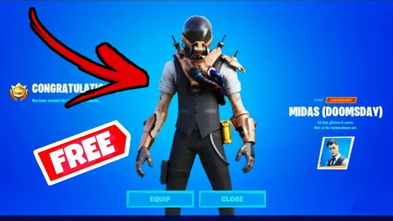 HOW TO GET CYCLO MIDAS SKIN IN FORTNITE! ( FREE CYCLO MIDAS SKIN ...