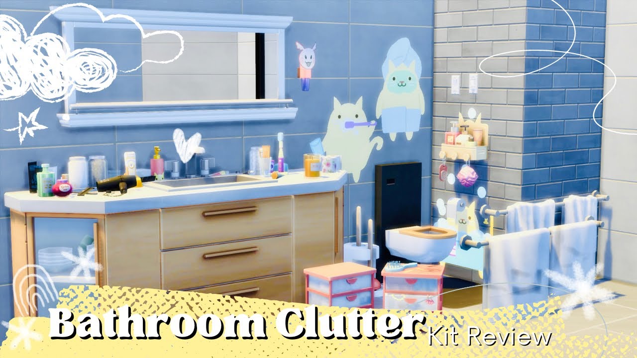รีวิว คิท สุขาอยู่หนใด 🚽 | The Sims 4 | Bathroom Clutter Kit Review ...