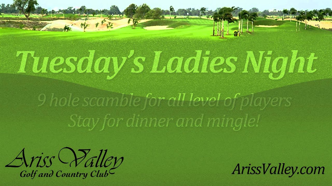 Ariss Valley Golf and Country Club - Mens & Ladies Night - YouTube
