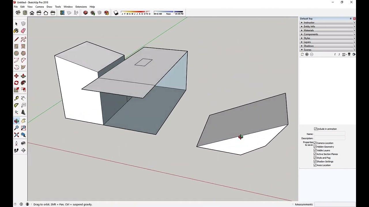 SketchUP Pro Tutorial 1 | Class 14| Draw Rotated Rectangle - YouTube