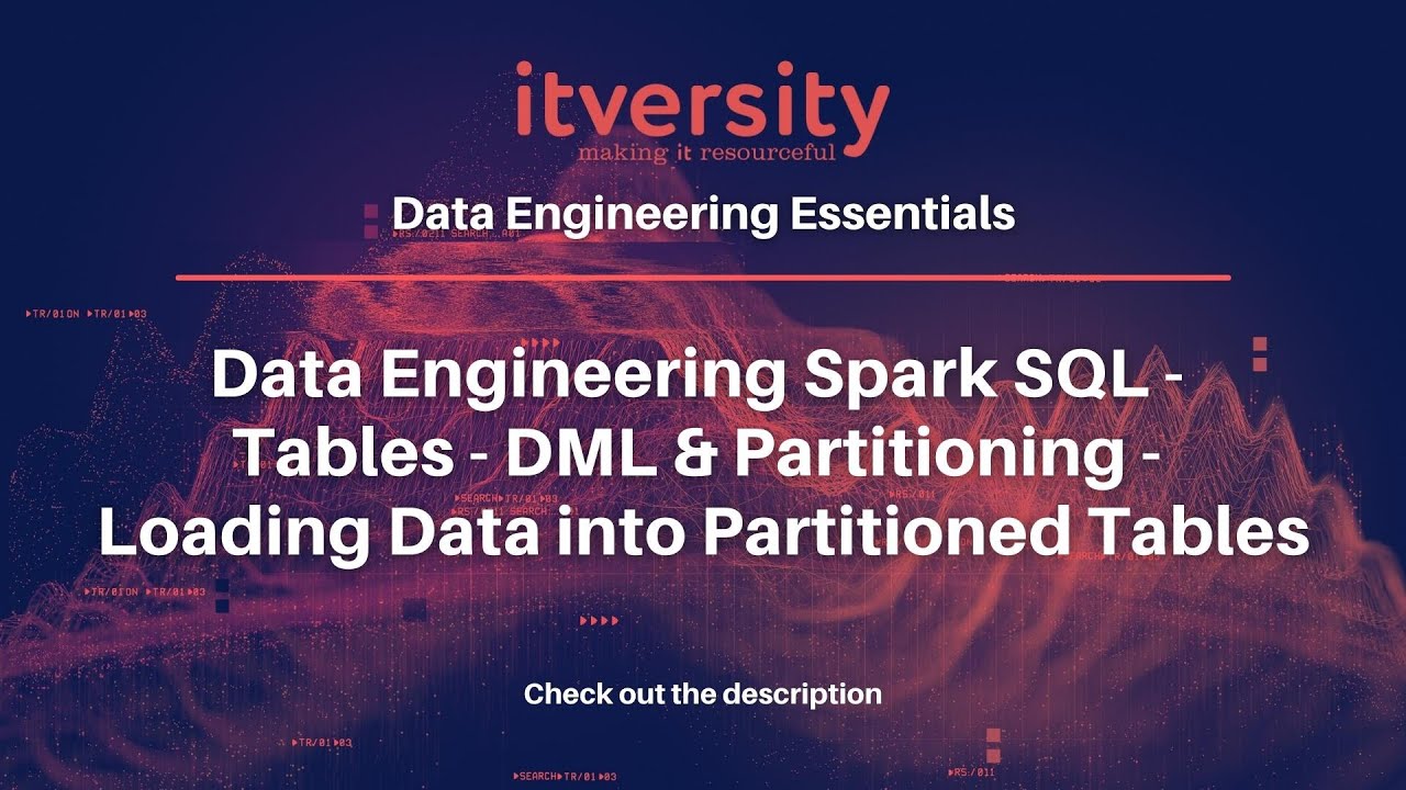 Data Engineering Spark Sql Tables Dml And Partitioning Loading Data Into Partitioned Tables