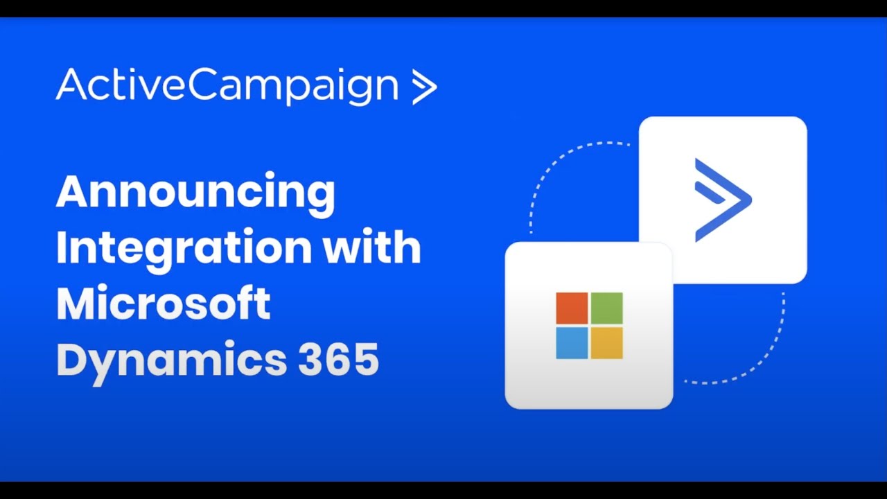 ActiveCampaign Marketing Automation for Microsoft Dynamics 365 - YouTube