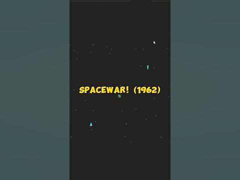 Gameplay singkat dari game Spacewar! (1962)..... - YouTube