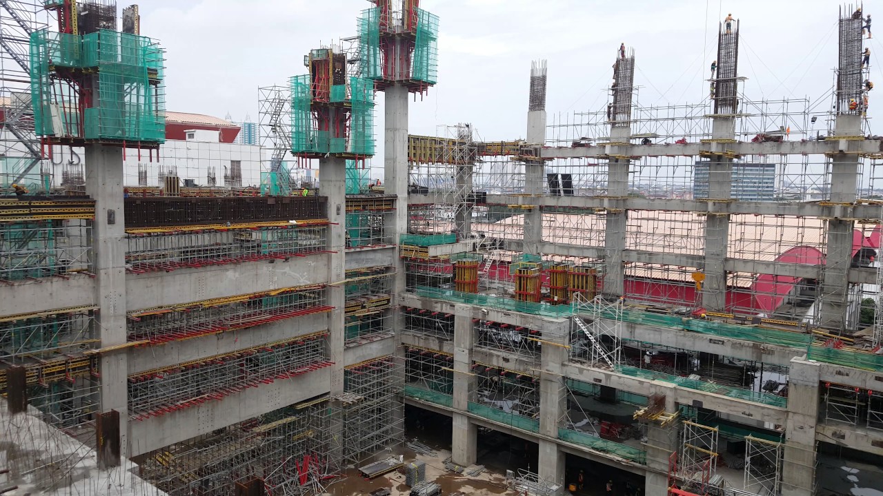 Jump Form Construction, steel Prefab joint, installation of Prefab ...