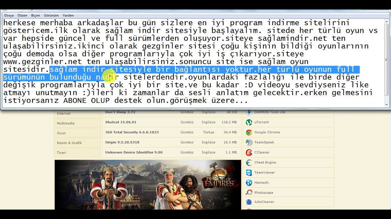 En iyi program indirme siteleri (en iyi) - YouTube