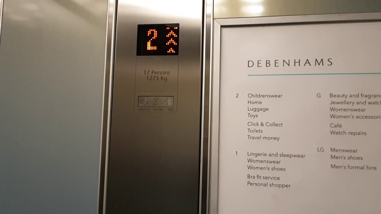2007 Kone Monospace Lift @ Debenhams in Sheffield - YouTube