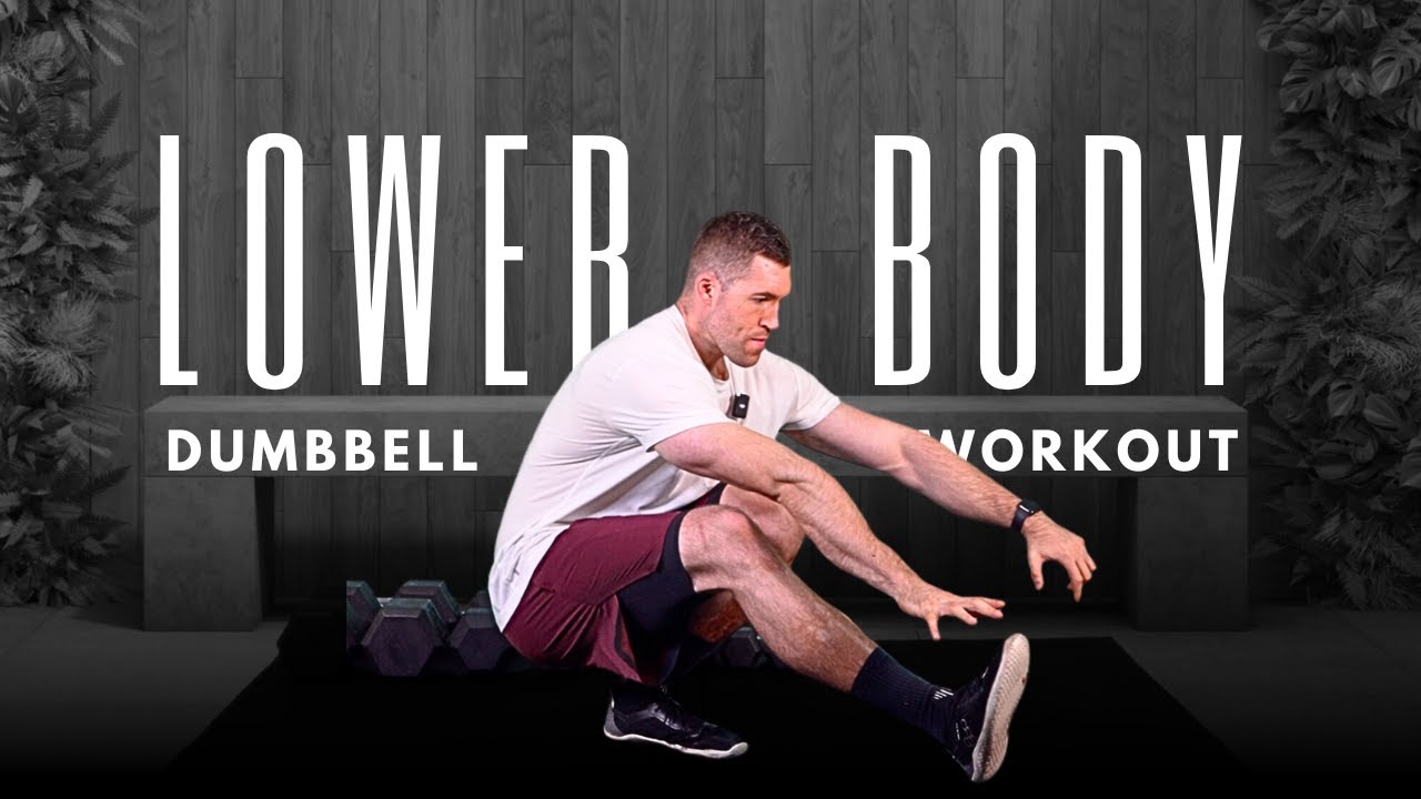 Lower Body Dumbbell & Bodyweight Workout | ADVANCED CHALLENGE - YouTube