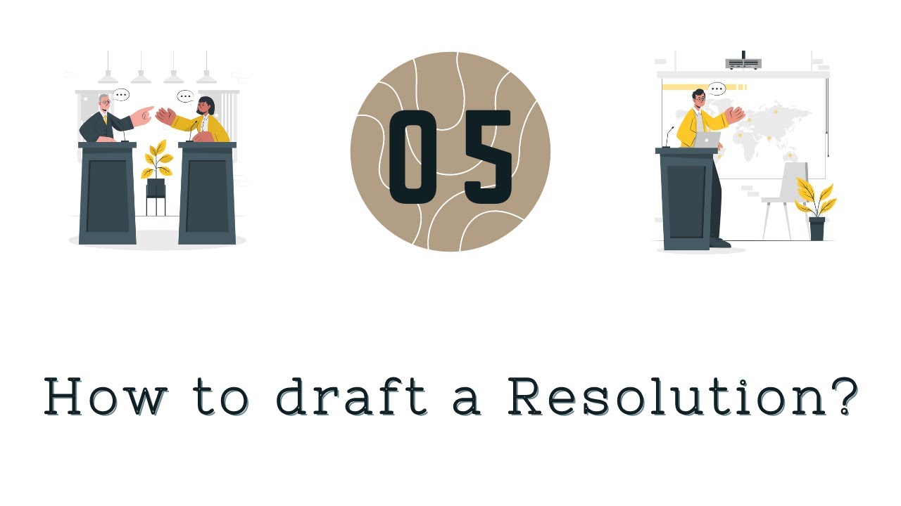MUN 101 - EPISODE 5 | How to Draft a Resolution? | Uday Aggarwal - YouTube