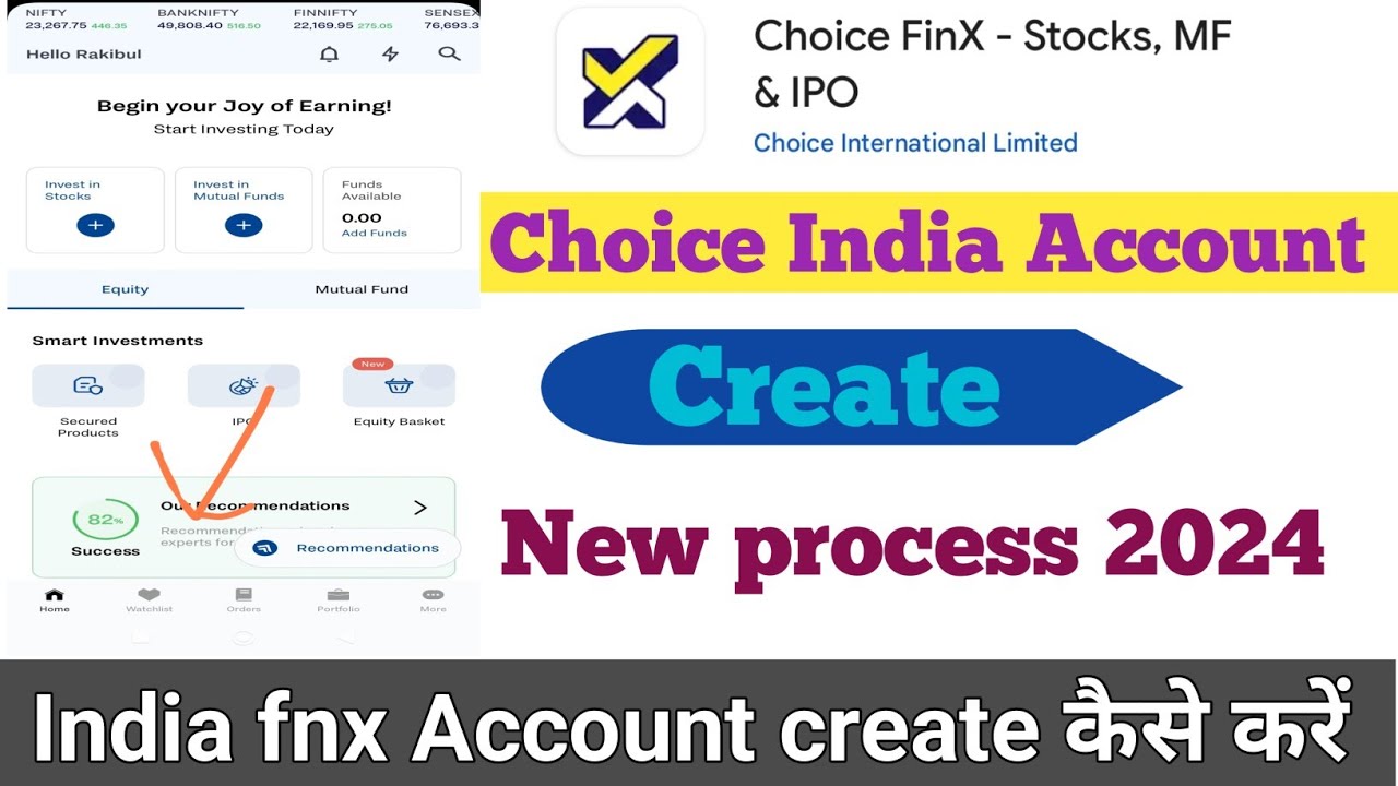 How to Create an FNX Demat Account| choice india demat account create ...