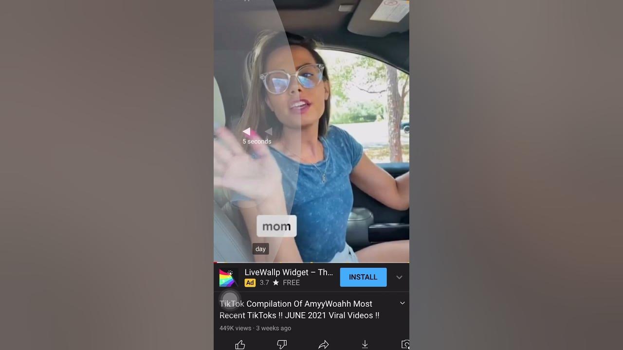Mom Showing Dad Her Cheak Tik Tok Amyywoahh No Hate For Her Shorts