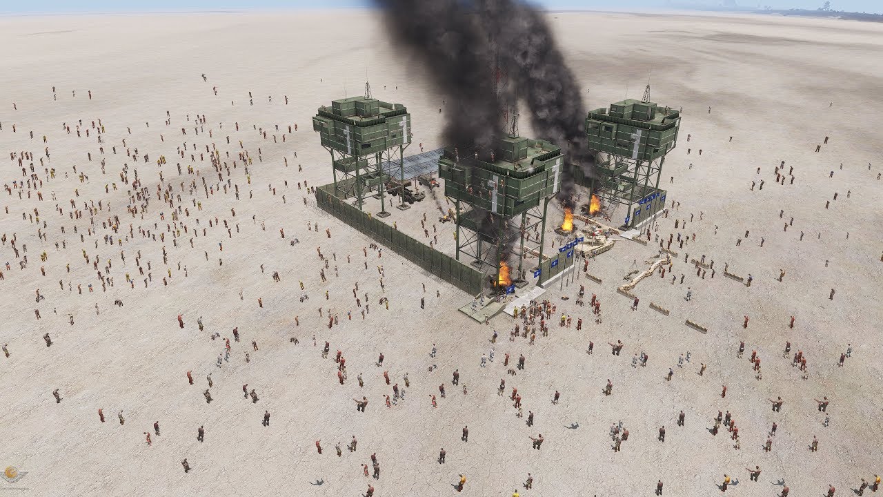 NATO OUTPOST vs ZOMBIES - ArmA 3 (4K Gameplay) - YouTube