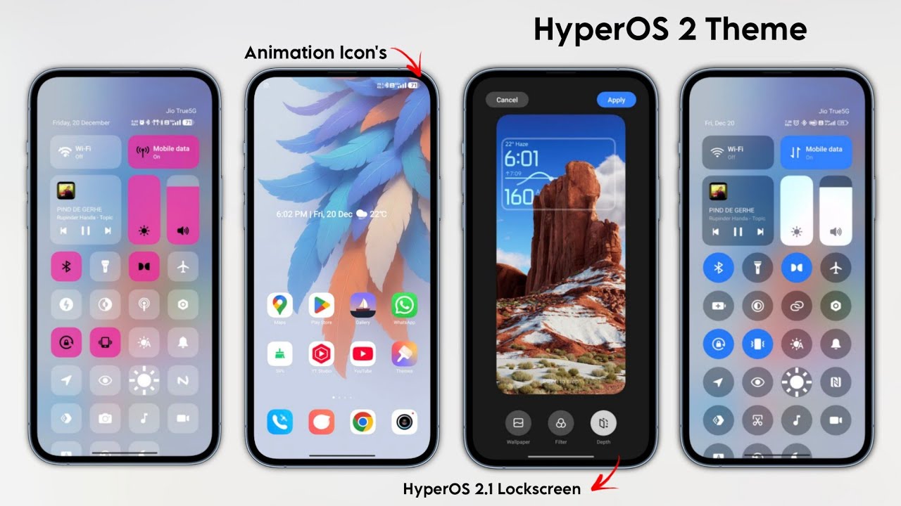 Hyperos 2 Customisation Loaded 🚀 For HyperOS 1 & Miui 14 also Used 🤗 ...