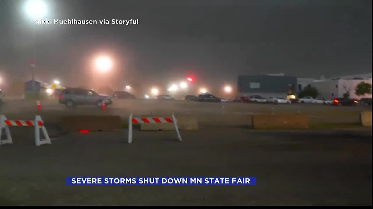 Severe storms delay Minnesota State Fair - YouTube