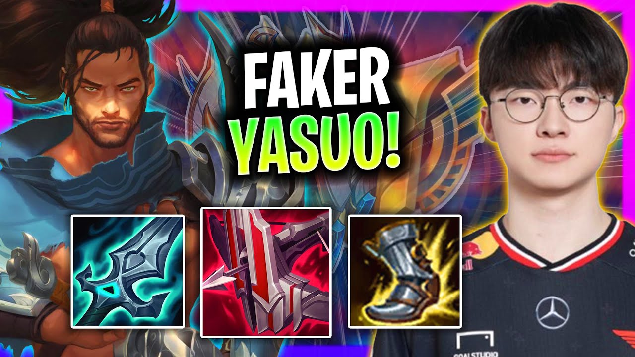 FAKER PLAYS HIS ICONIC YASUO! | T1 Faker Plays Yasuo Mid vs Ryze ...
