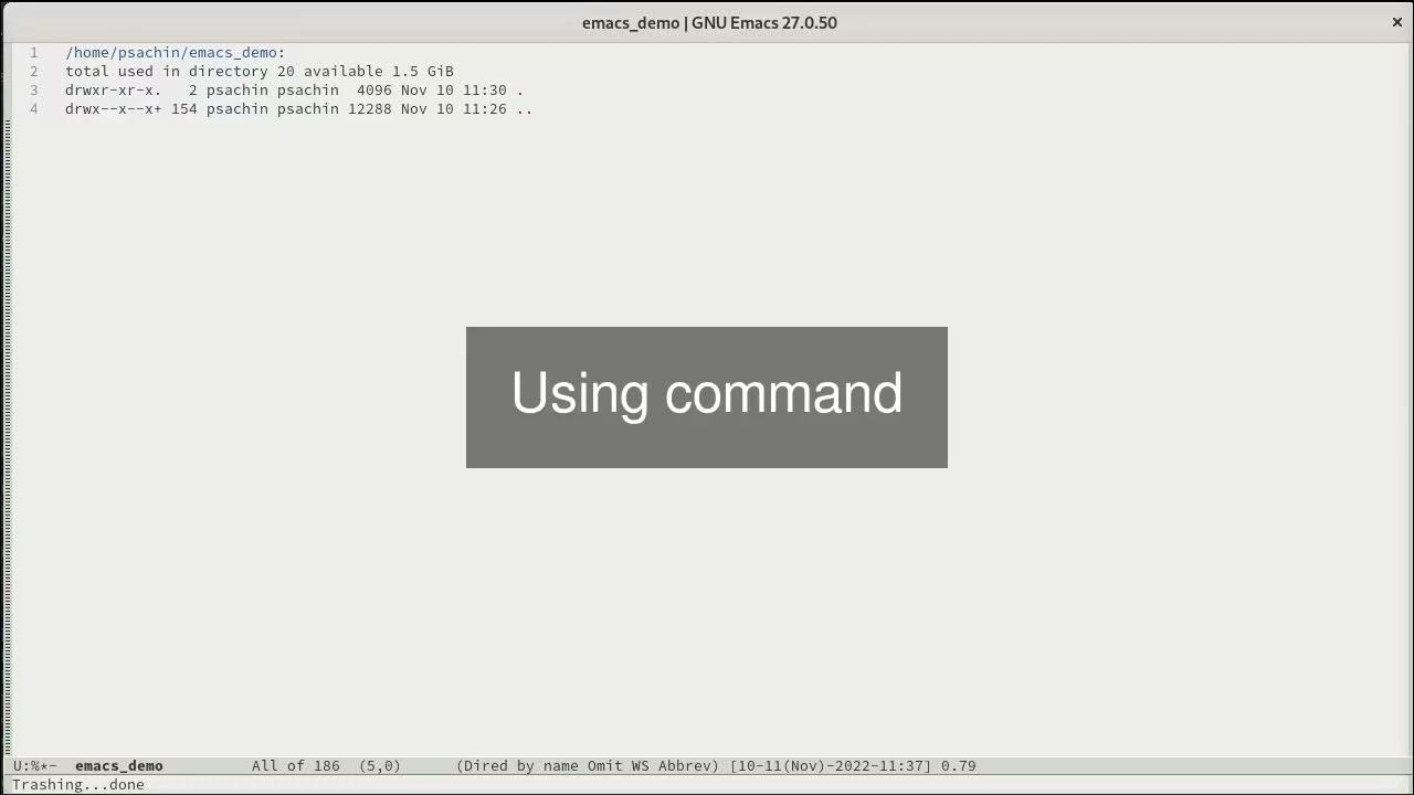 GNU Emacs: Create directory in dired-mode - YouTube