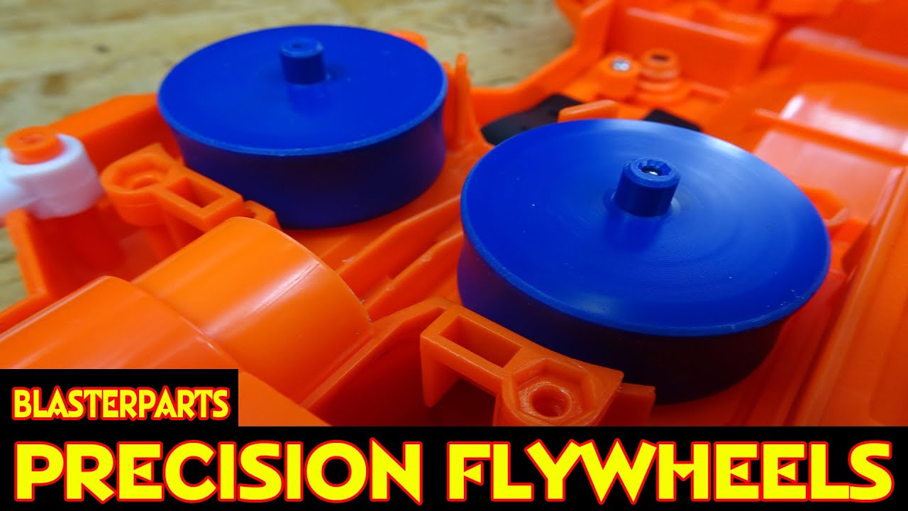 BLASTERPARTS PRÄZISIONSGEDREHTE FLYWHEELS / EINBAU IN NERF STRYFE ...