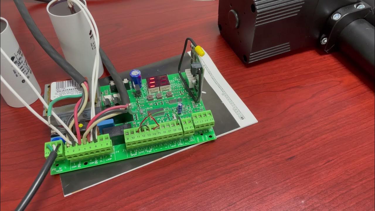 FAAC - Tiempos de apertura en tarjeta 455D con operador FAAC 412 - YouTube