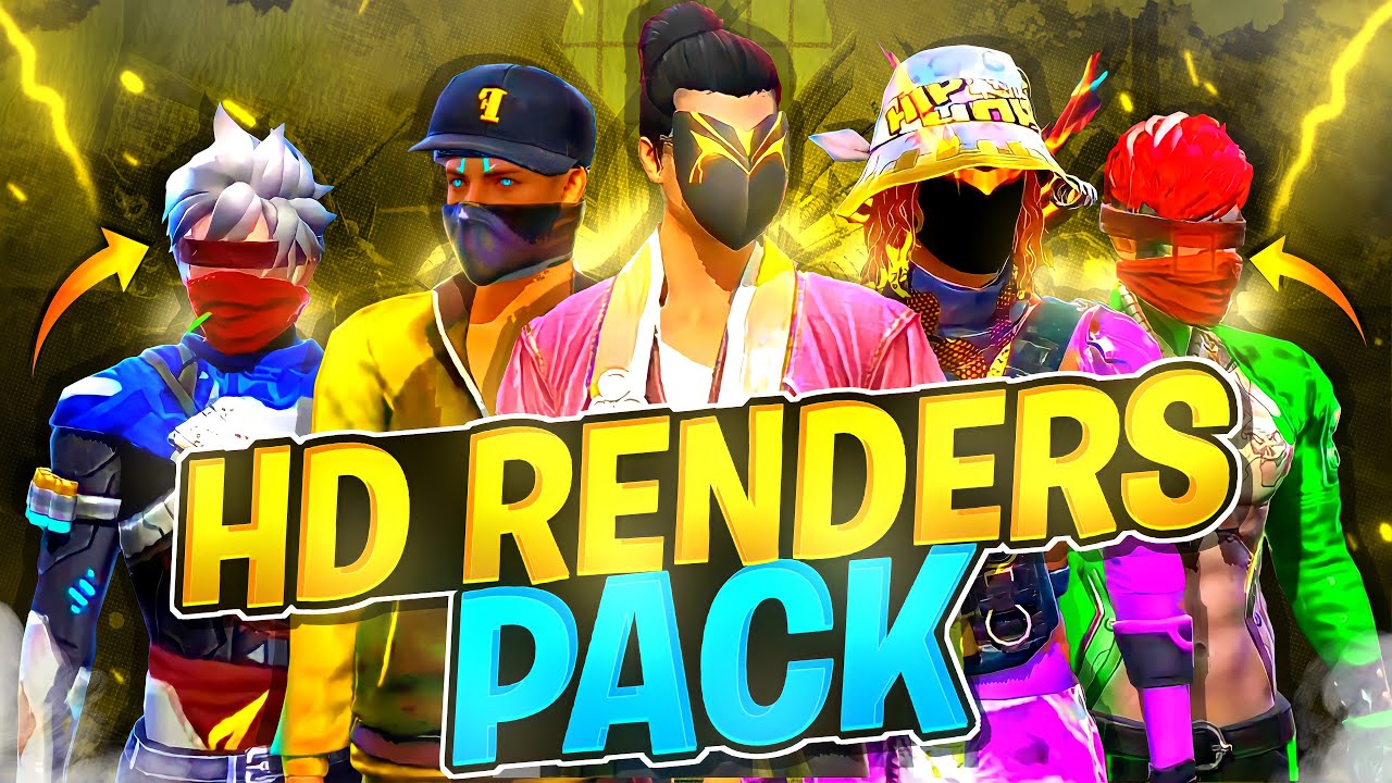 ULTRA HD RENDERS FREE FIRE PACK || HD RENDER || GFX FF || NO PASSWORD 🔑 ...