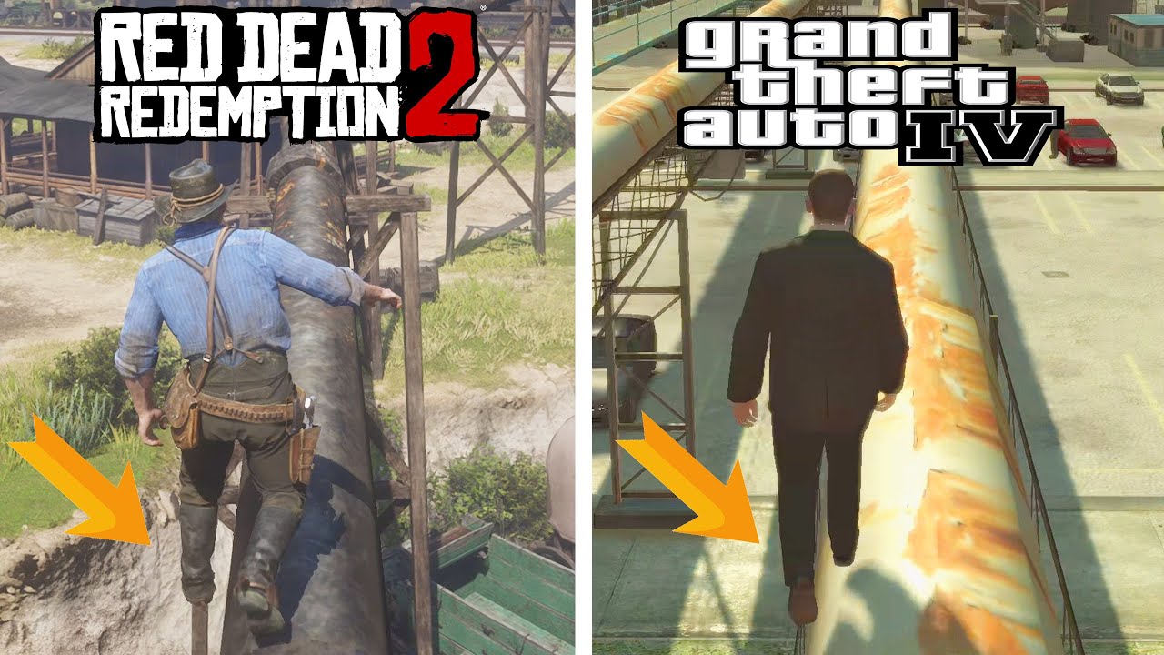 GTA 4 vs Red Dead Redemption 2: A Detailed Comparison of Details and ...