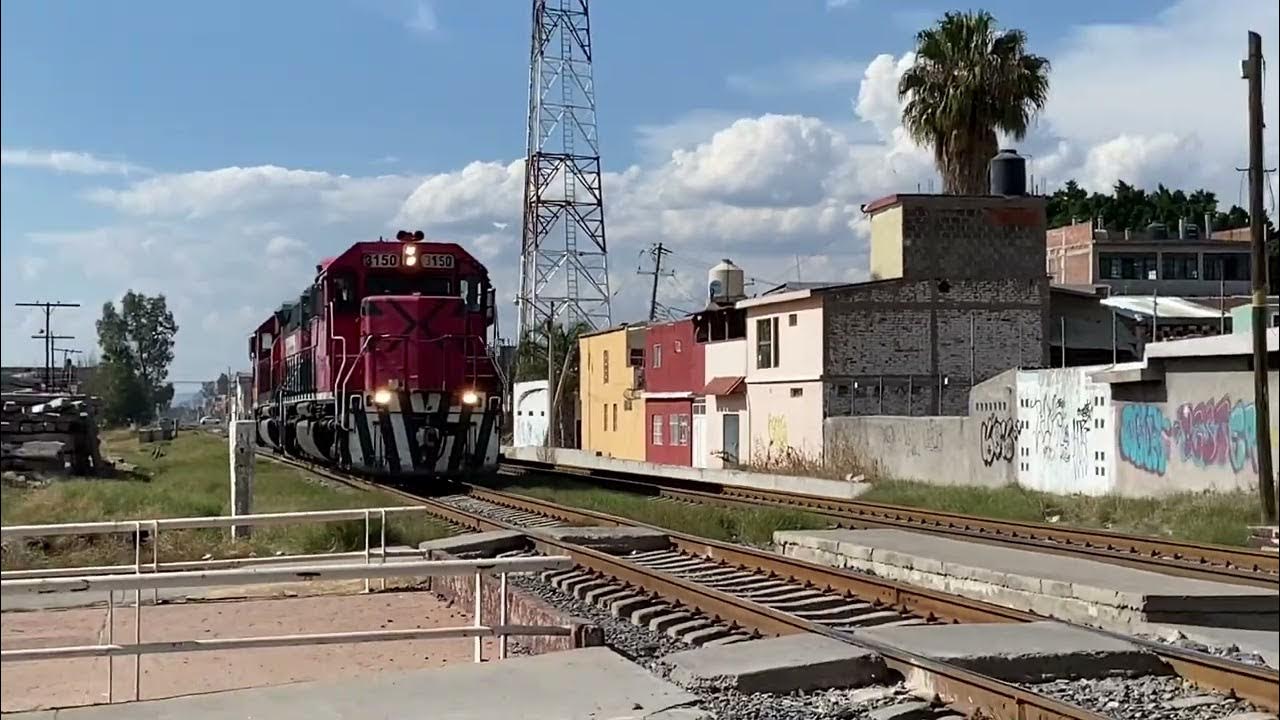 Máquinas solas tren FXE 3150-3116 SD40-2 sur estación - YouTube