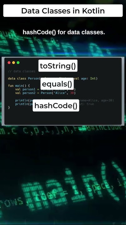 23. Kotlin Data Classes Demystified in 1 Minute! 🌟 | BackToCoding Shorts - YouTube